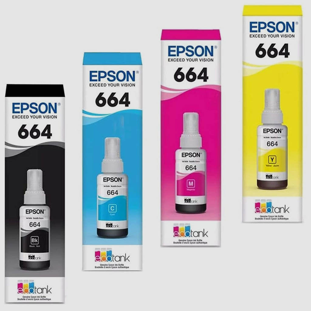 Botellas De Tintas Epson T664 - Gaba Store Costa Rica
