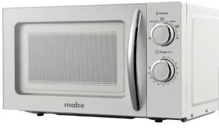 Microondas, Mabe, 0,7 cuft, Blanco, 2 Perillas, 10 niveles potencia, 6 ...